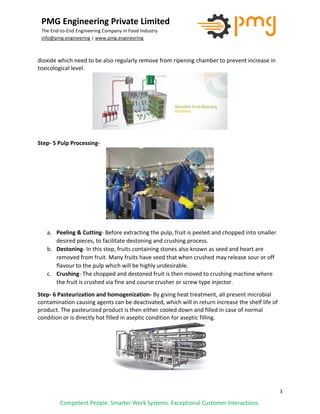 Introduction to Fruit Pulp Processing- Usage, Processing Unit, Issues, Conclusion | PDF