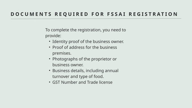 Introduction to FSSAI Registration A Beginner’s Guide.pptx