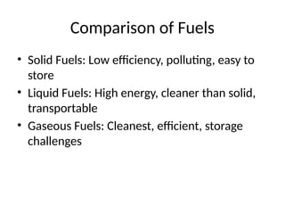 Introduction to fuel, classification of fuels | PPTX