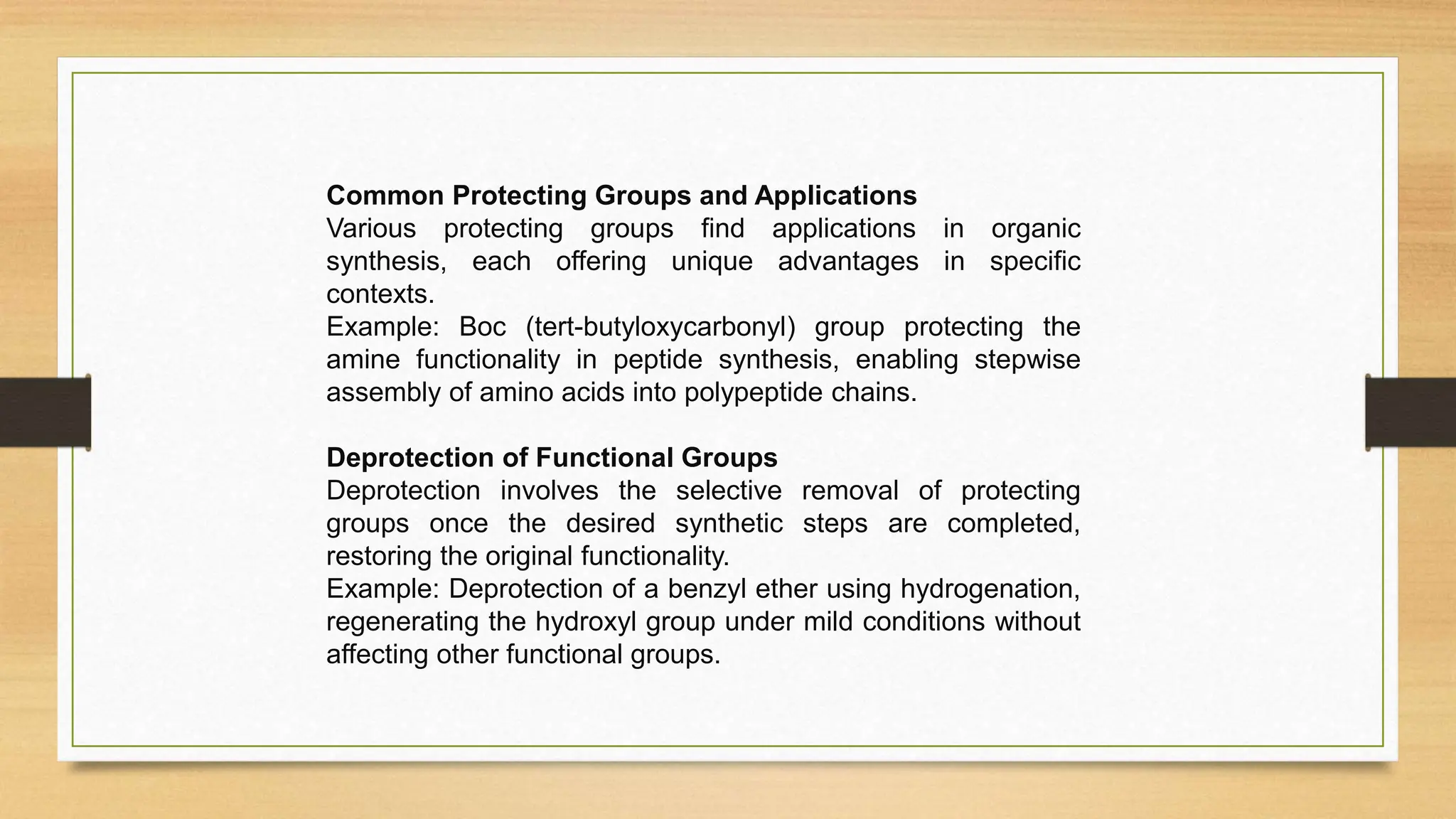 Introduction to Functional Group Protection.pptx