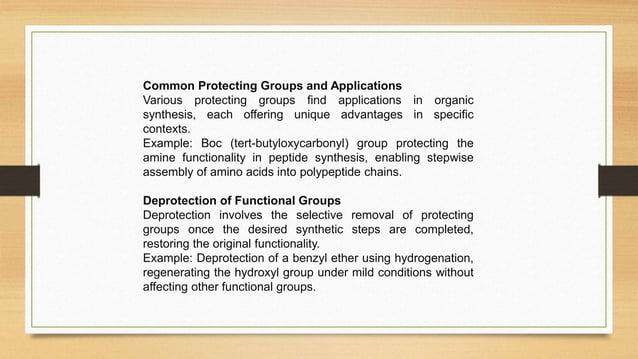 Introduction to Functional Group Protection.pptx