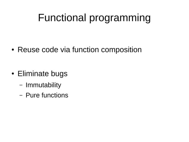 Introduction to functional programming | PPT