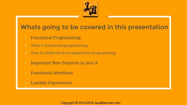 Introduction To Functional Programming With Java 8 Ppt 
