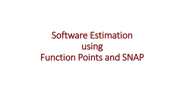 Introduction To Function Point Analysis V10 Ppt
