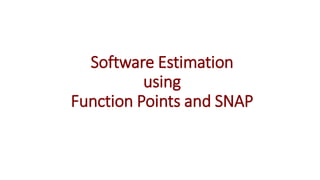 Introduction to function point analysis | PPT
