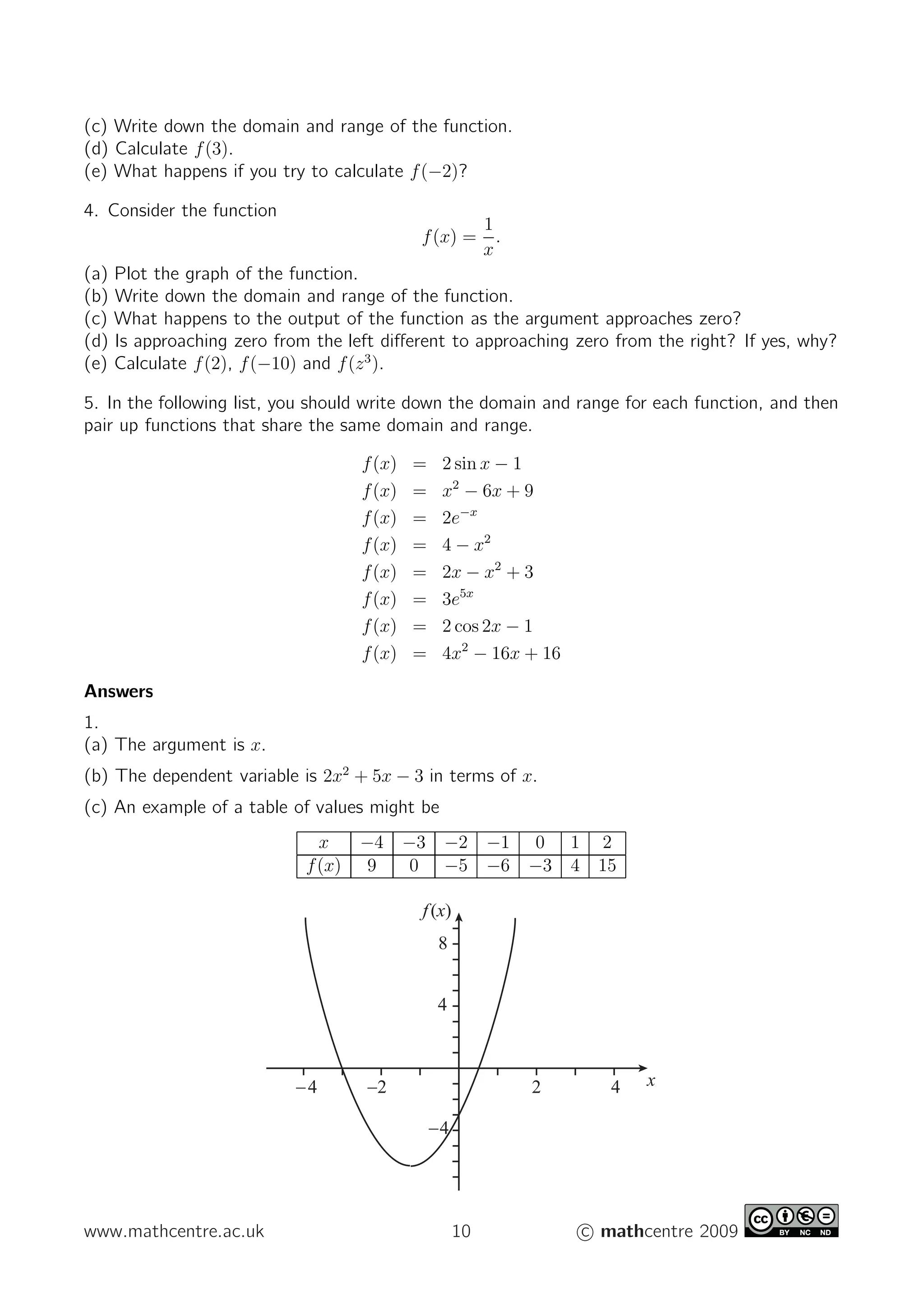 Introduction to functions | PDF