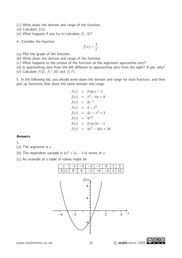 Introduction to functions | PDF