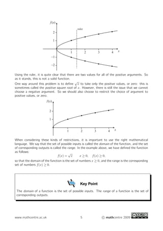 Introduction to functions | PDF