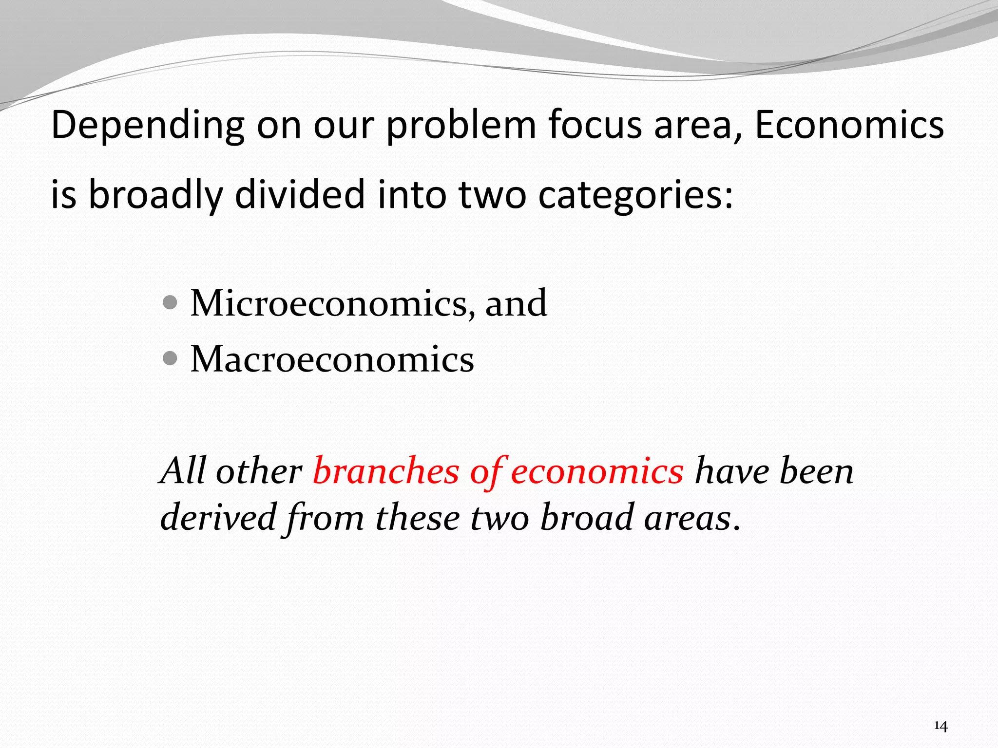 Introduction to fundamentals of economics lecture 01 class | PPT