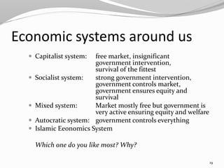 Introduction to fundamentals of economics lecture 01 class | PPT