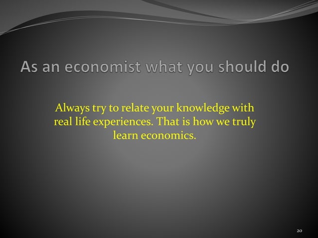 Introduction to fundamentals of economics lecture 01 class | PPT