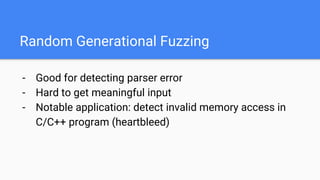 Introduction to fuzzing | PPTX