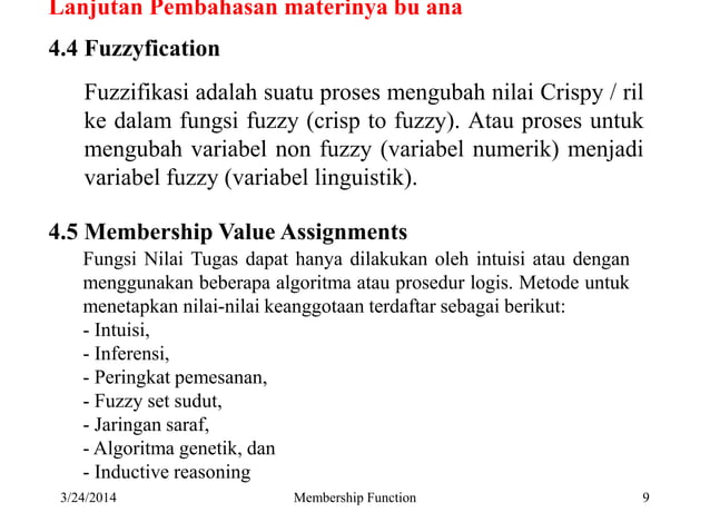 Introduction to fuzzy logic using matlab | PPT