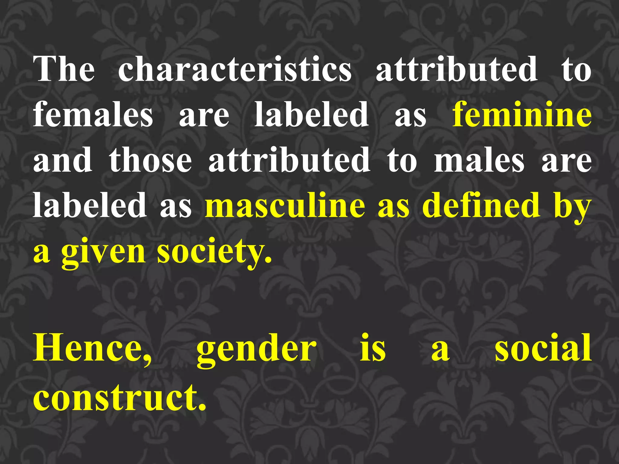 BASIC GENDER SENSITIVITY TRAINING | PPTX