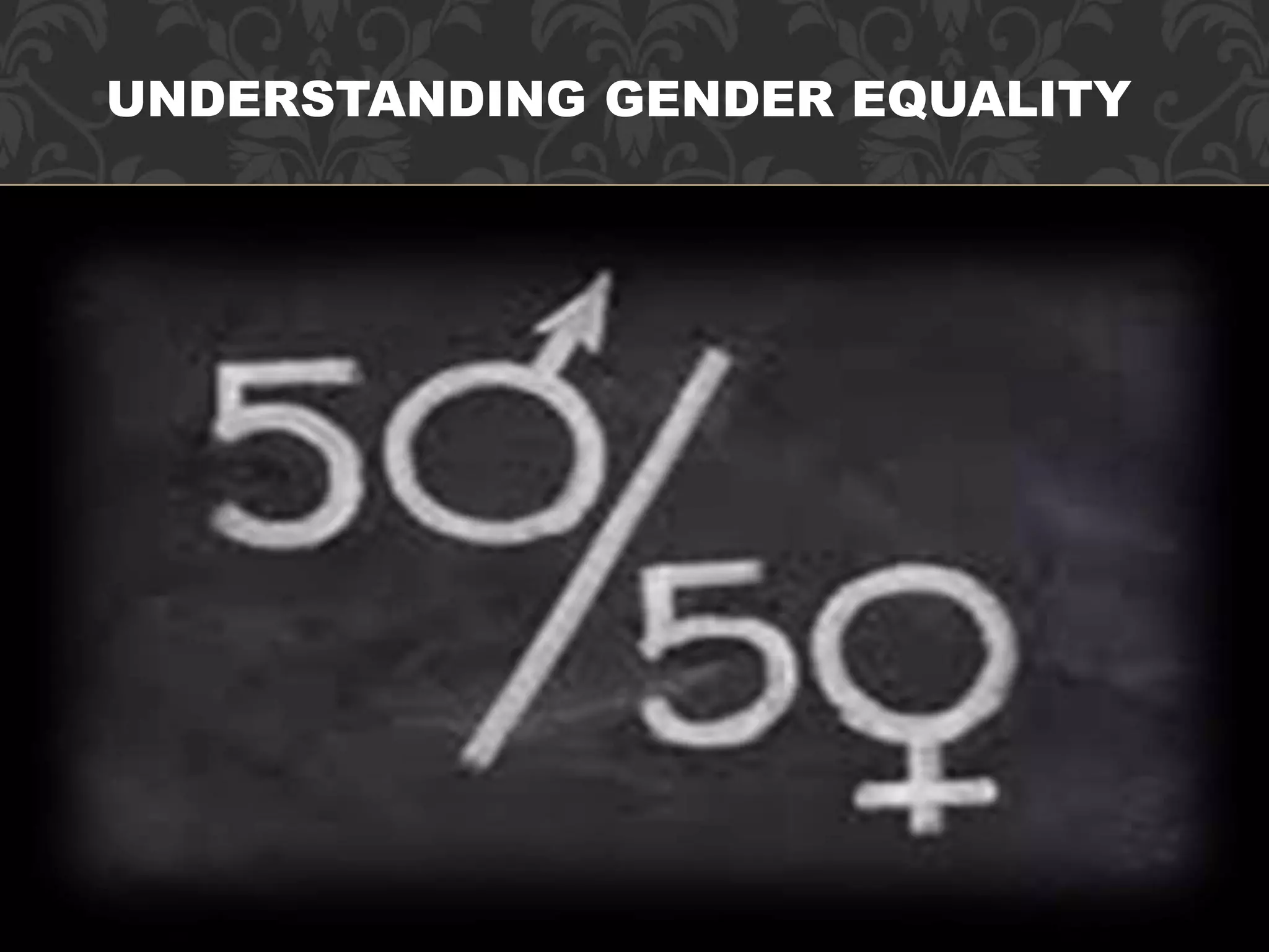 BASIC GENDER SENSITIVITY TRAINING | PPTX