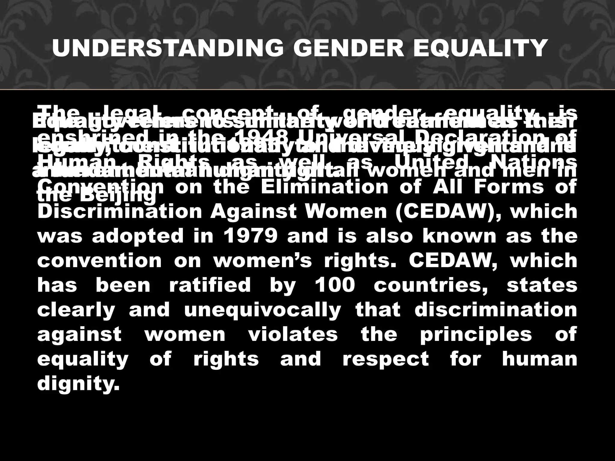 BASIC GENDER SENSITIVITY TRAINING | PPTX