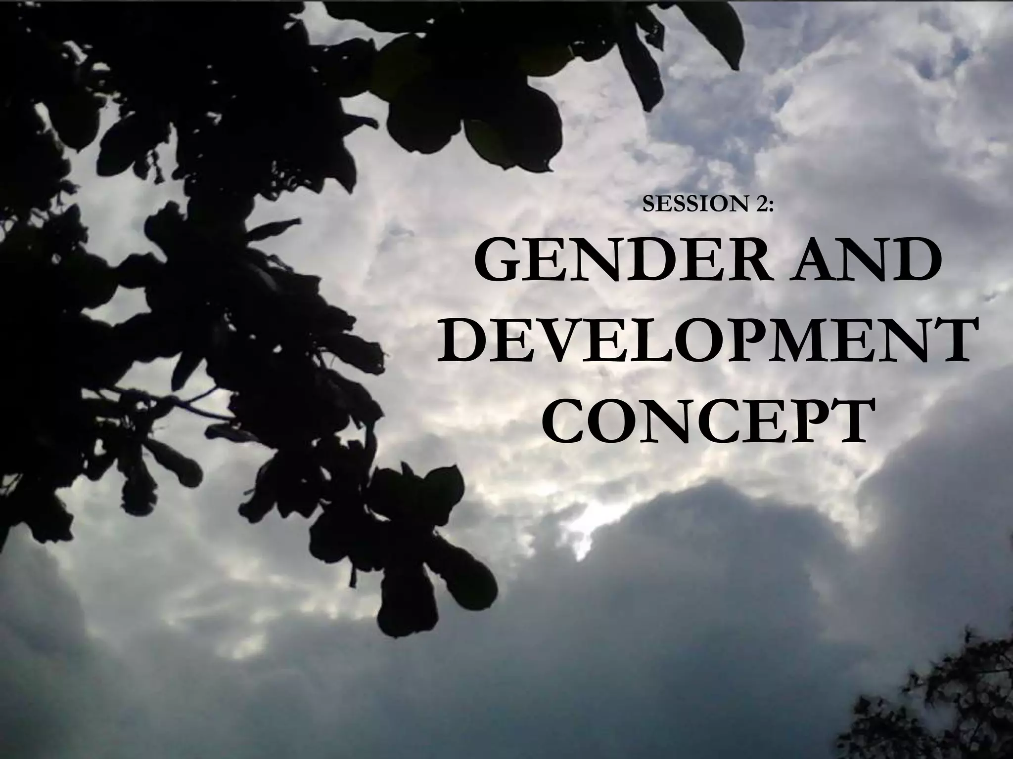 BASIC GENDER SENSITIVITY TRAINING | PPTX