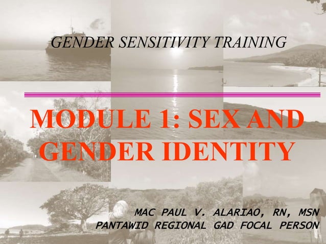BASIC GENDER SENSITIVITY TRAINING | PPTX | Debated Sensitive Social ...