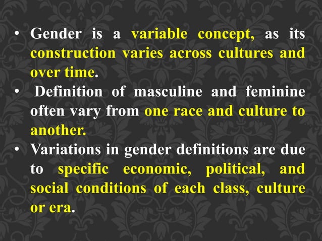 BASIC GENDER SENSITIVITY TRAINING | PPTX | Debated Sensitive Social ...