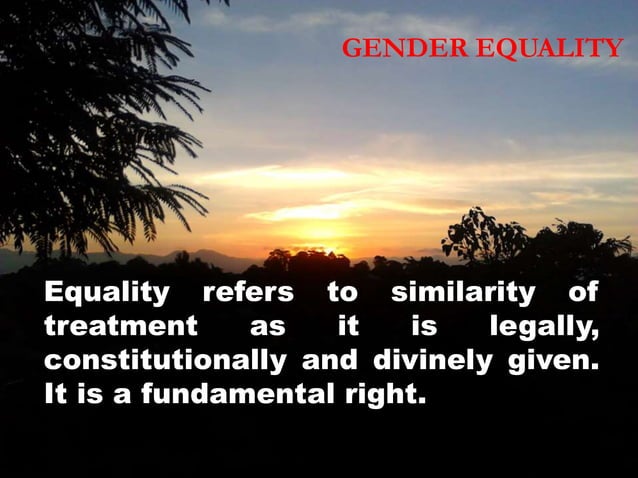 BASIC GENDER SENSITIVITY TRAINING | PPTX | Debated Sensitive Social ...