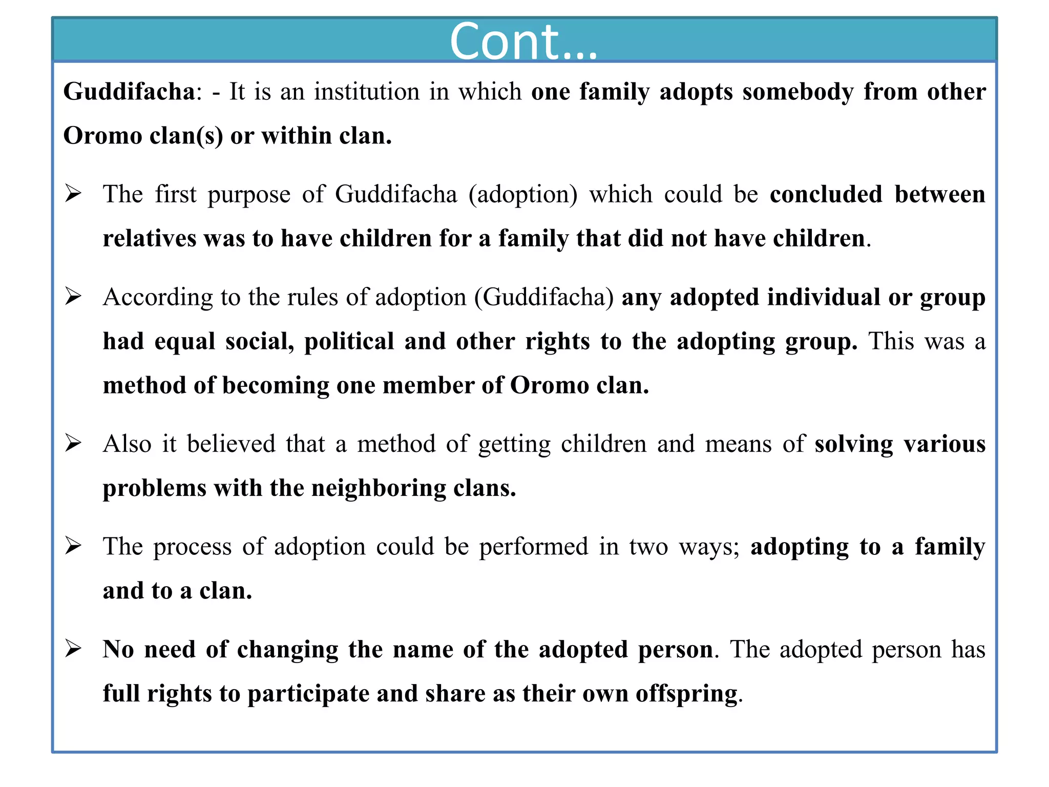 Introduction to Gada System-1.pptx | Adoption and Fostering | Parenting