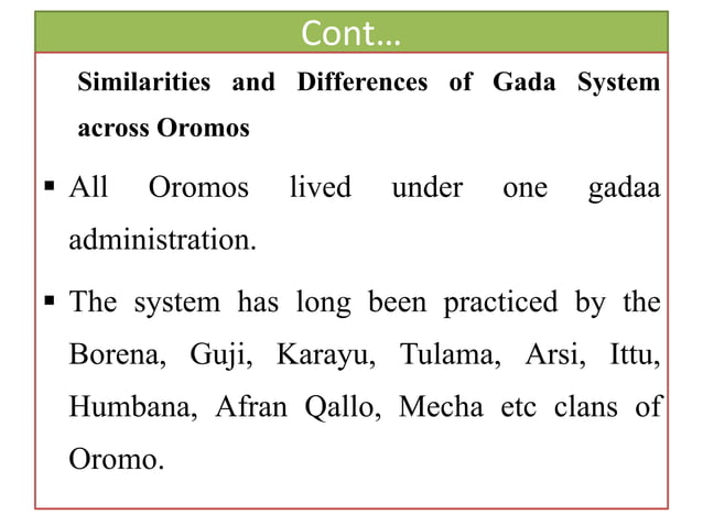 Introduction to Gada System-1.pptx | Adoption and Fostering | Parenting