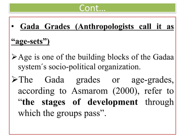 Introduction to Gada System-1.pptx | Adoption and Fostering | Parenting