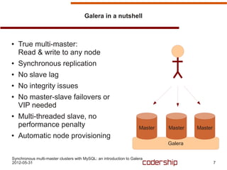Introduction to Galera | PPT