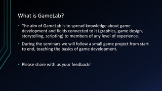 Introduction to game development | PPTX