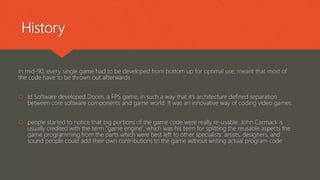 Game Engine : Concepts & Components | PPT