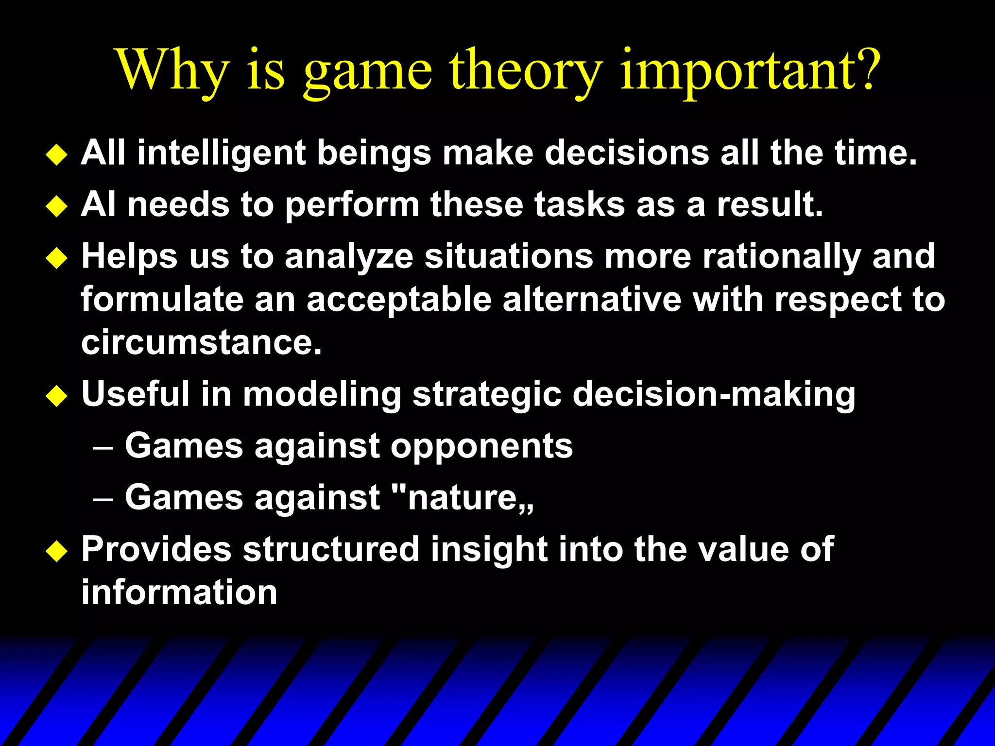 Introduction to game theory | PPTX