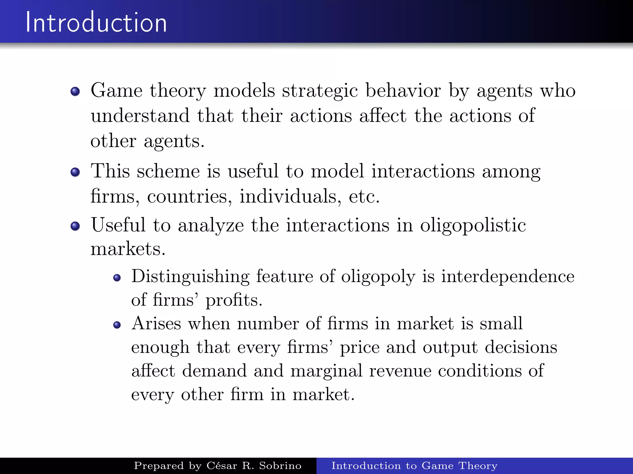 Introduction to Game Theory | PDF