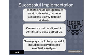Introduction to Gamification and Game Based Learning | PPT