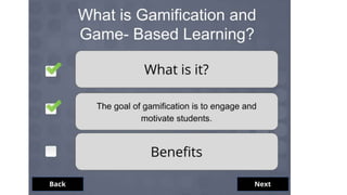 Introduction to Gamification and Game Based Learning | PPT