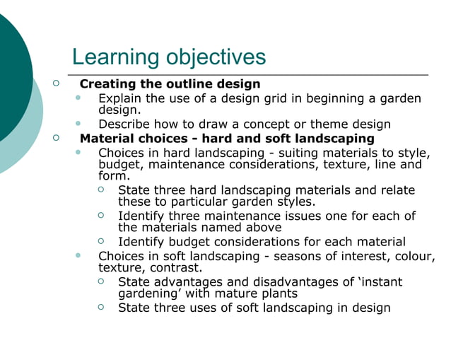Introduction to garden planning and design session 4 | PPT | Drawing ...