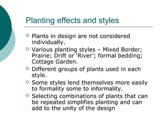 Introduction to garden planning and design session 5 | PPT