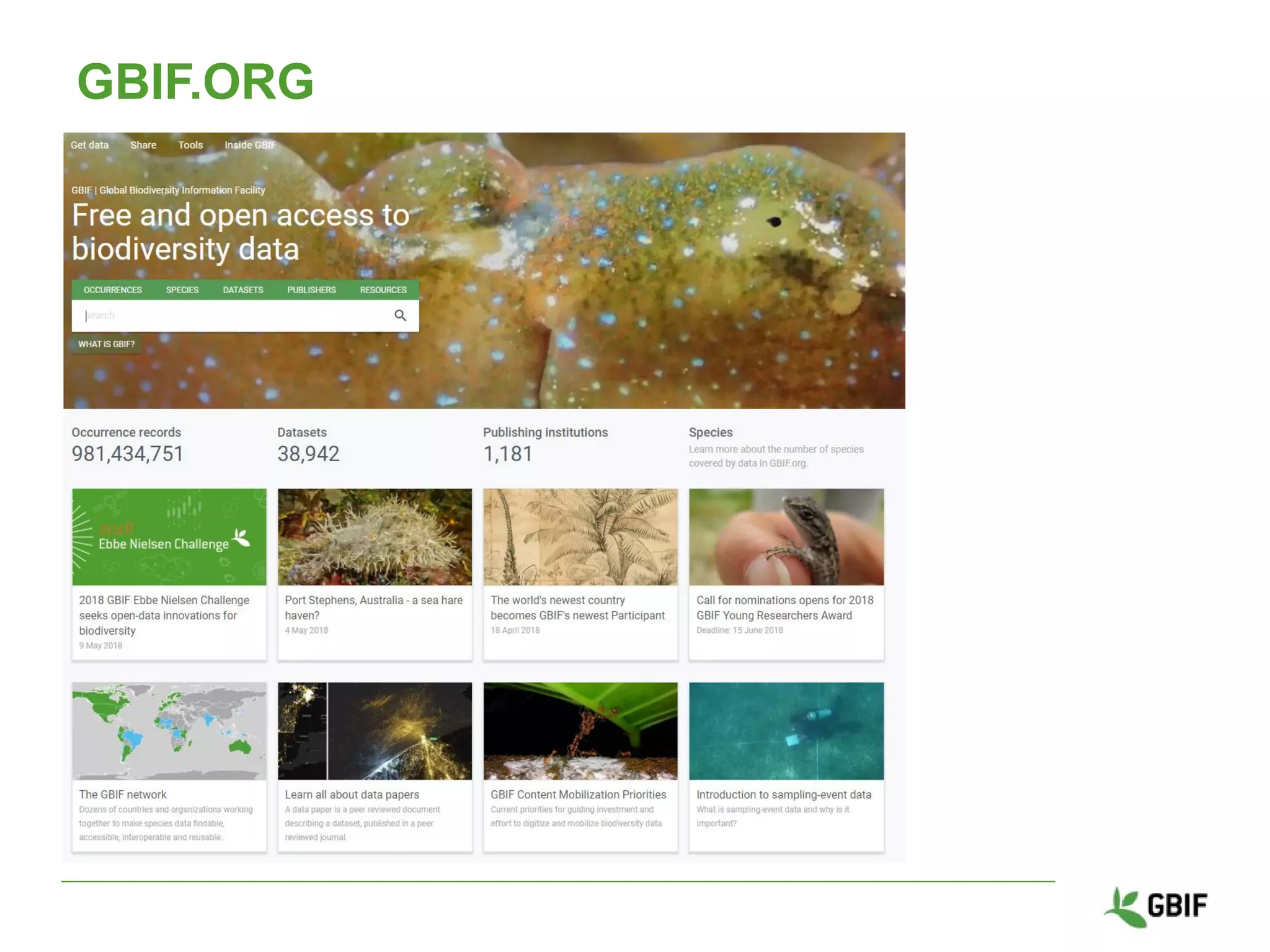 Introduction to GBIF for the African Open Science Platform/Melianie Raymond | PDF | Non-Profit ...