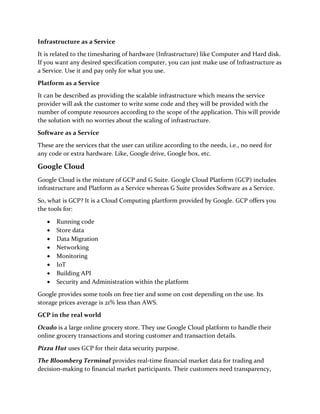 Introduction to gcp | PDF | Cloud Computing | Internet