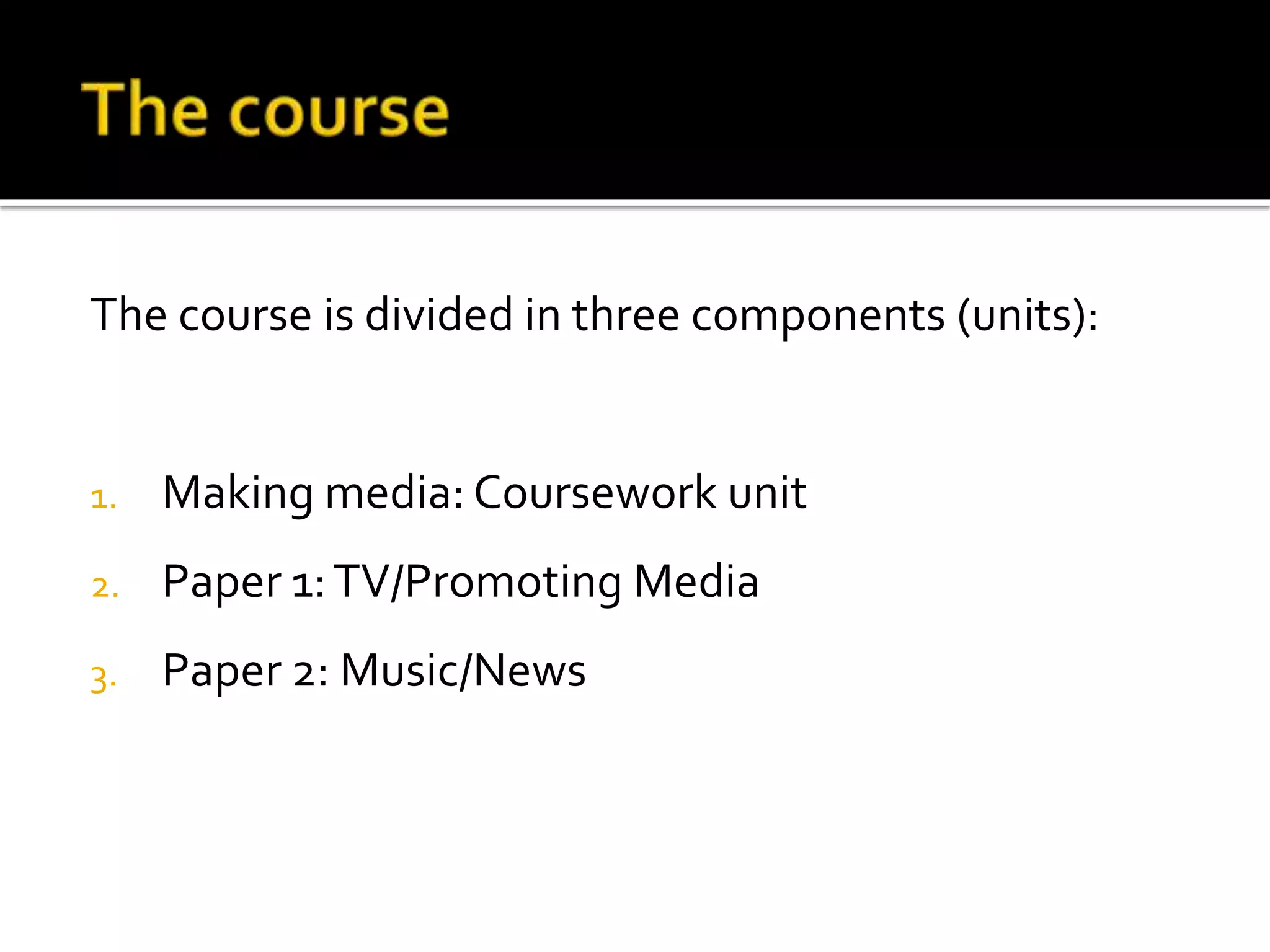 Introduction to GCSE media studies | PPTX