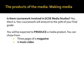 Introduction to GCSE media studies | PPTX