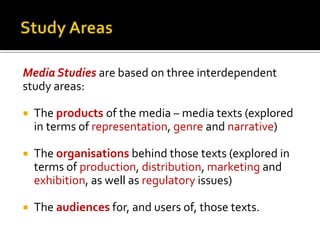 Introduction to GCSE media studies | PPTX