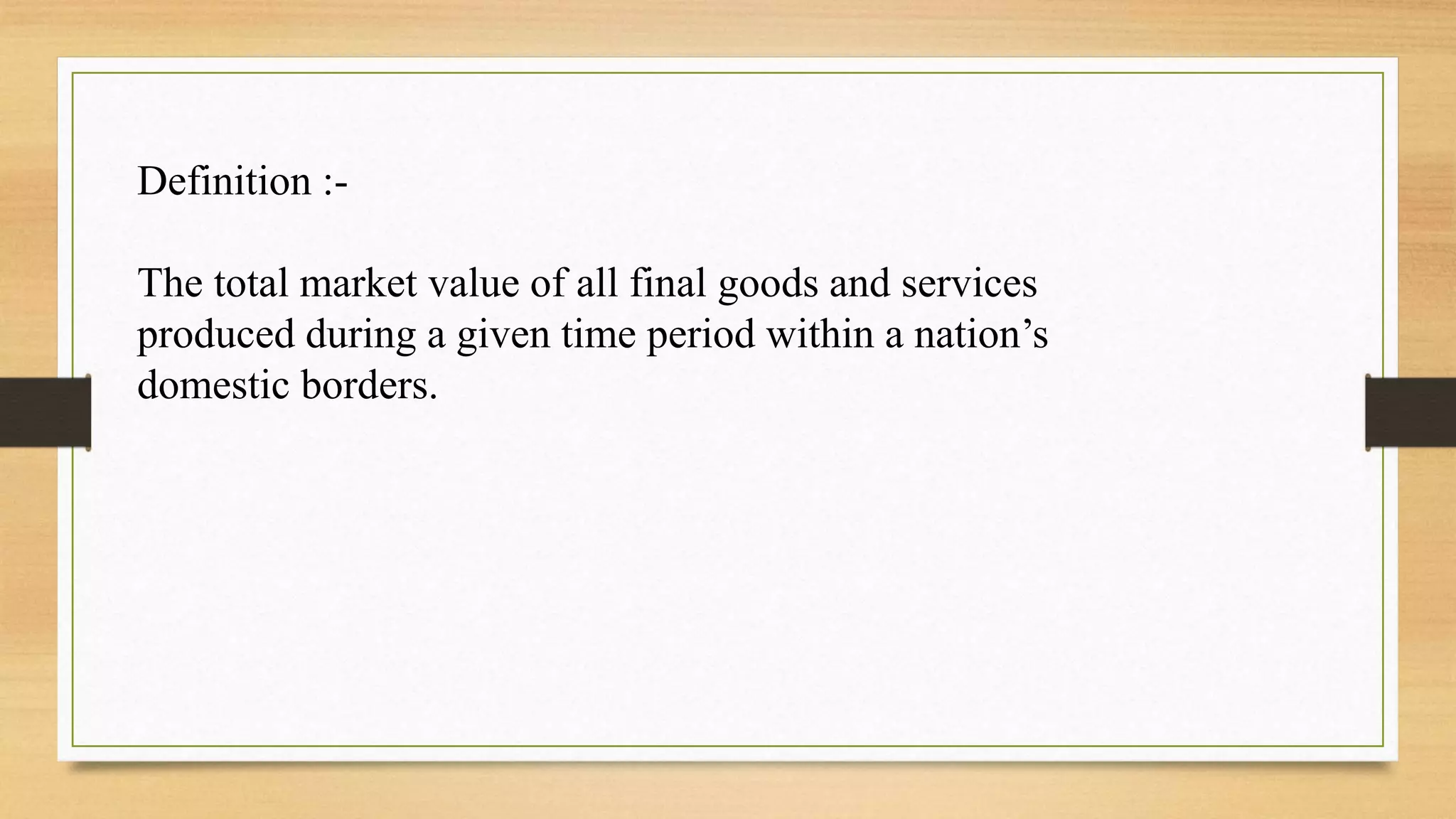 Introduction to GDP | PPTX