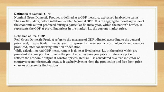 Introduction to GDP | PPTX