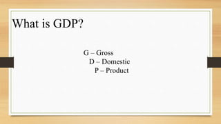 Introduction to GDP | PPTX