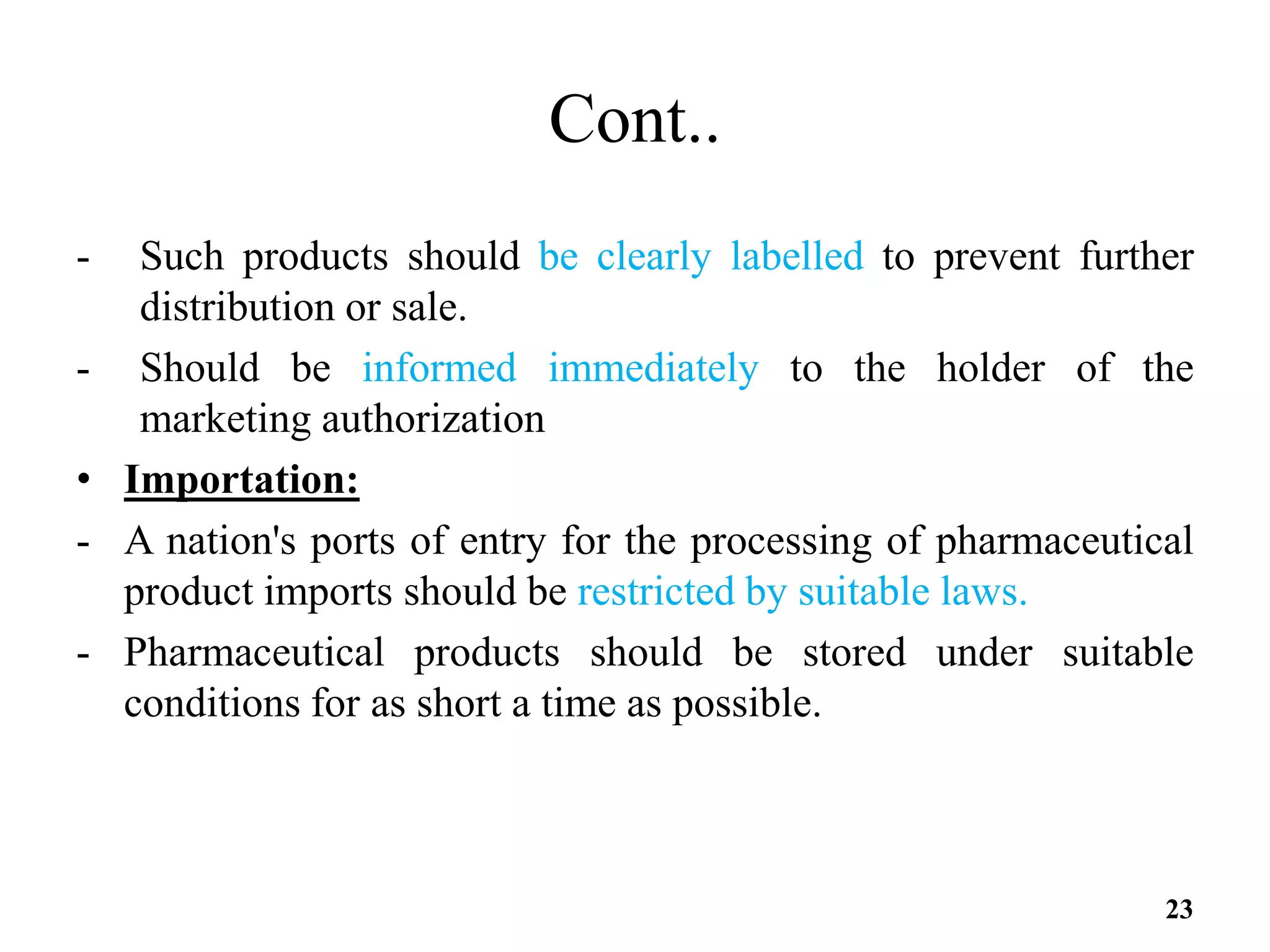 Good Distribution Practices | PPTX