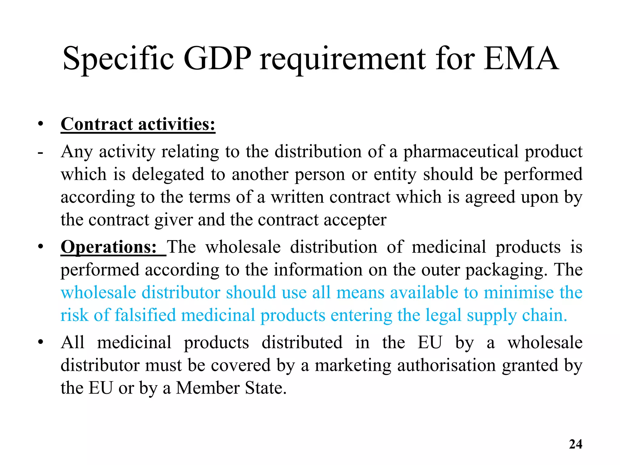 Good Distribution Practices | PPTX