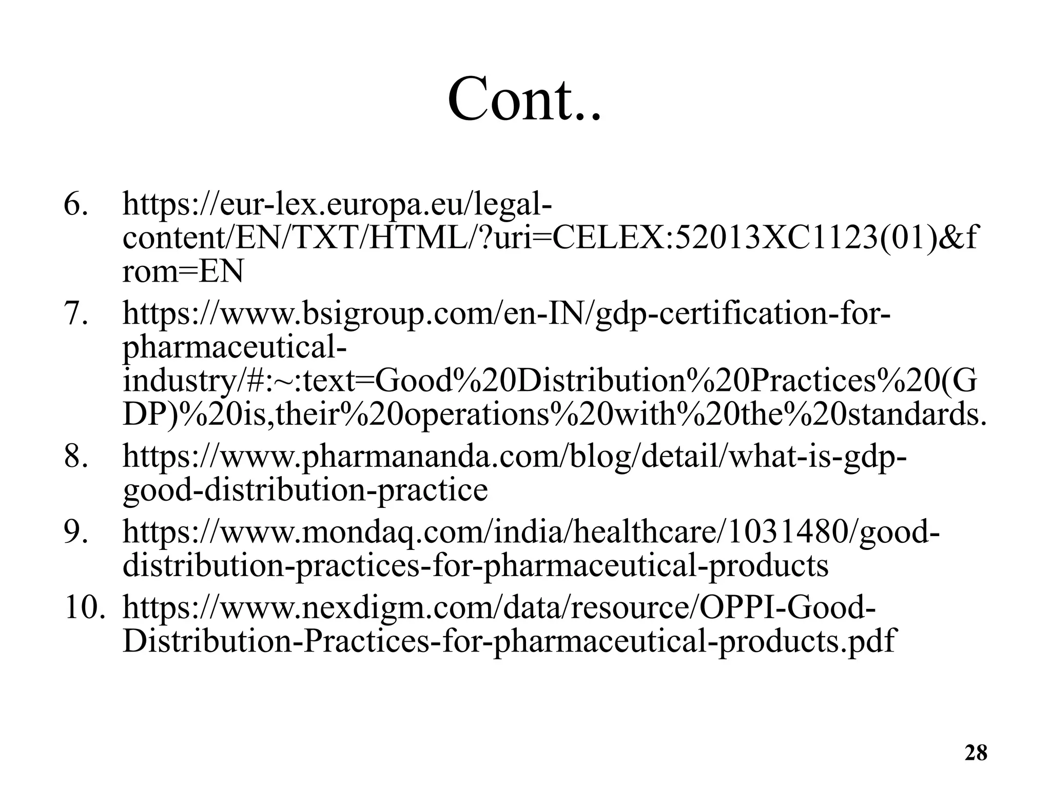 Good Distribution Practices | PPTX