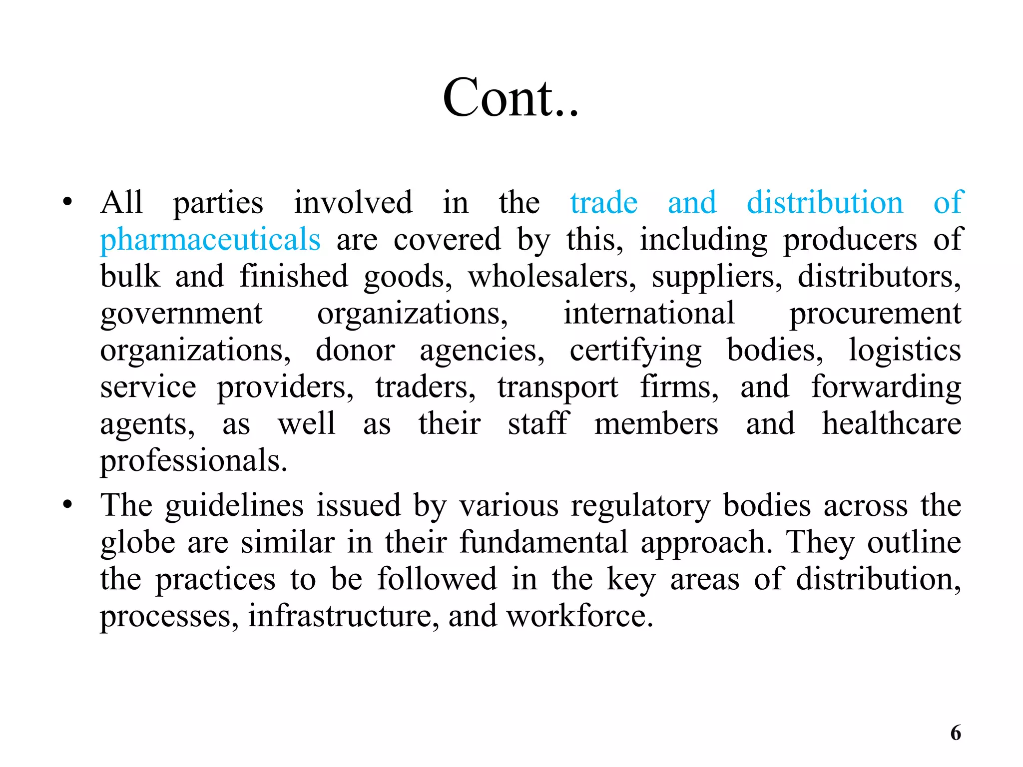Good Distribution Practices | PPTX