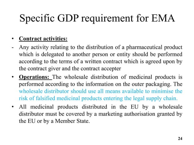 Good Distribution Practices | PPTX