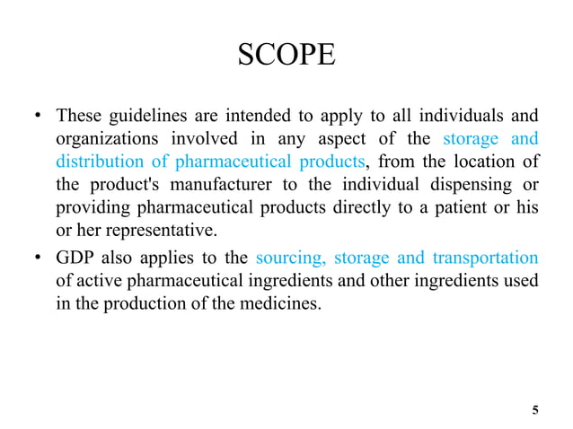 Good Distribution Practices | PPTX